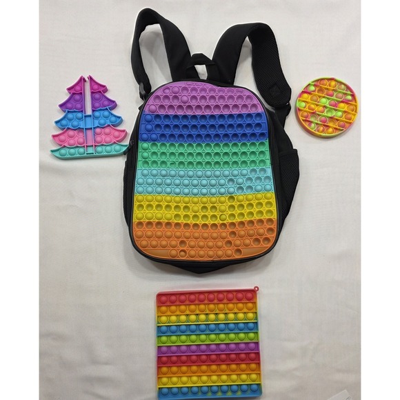 The Unbranded Brand | Toys | Pop It Fidget Black Backpack 3 Additional ...